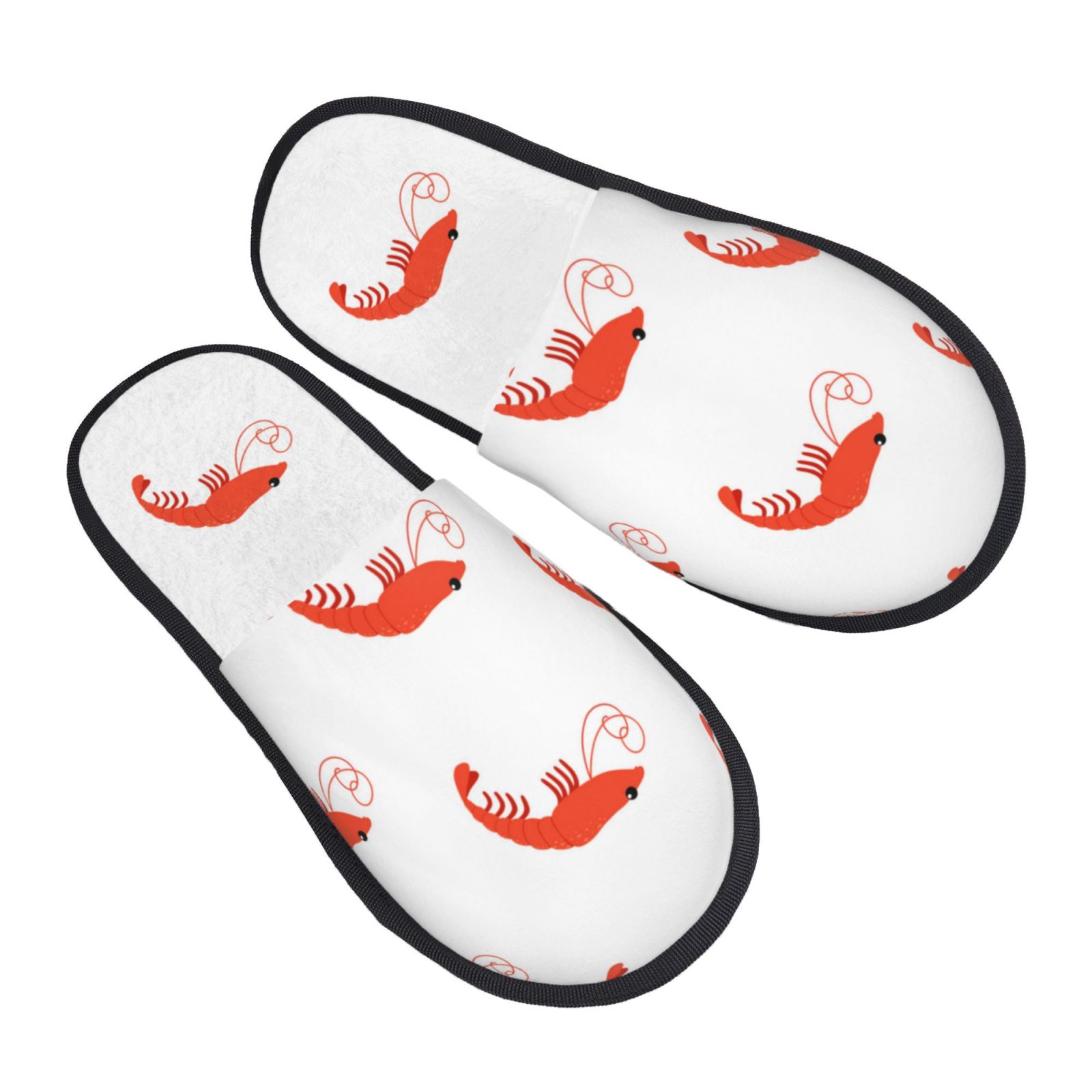 House Slippers for Women Men - Shrimp No.9078 Soft House Shoes Fuzzy ...