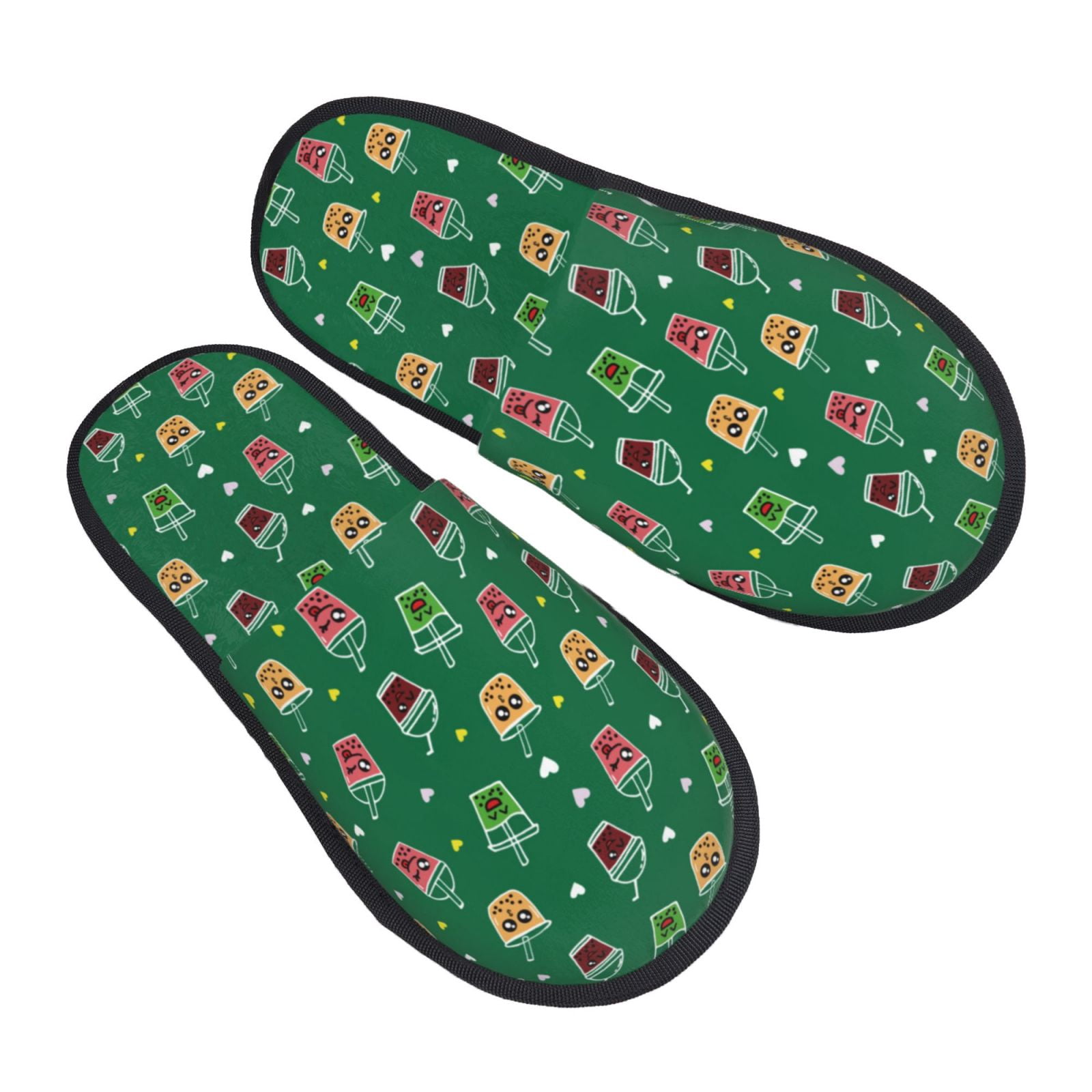 House Slippers for Women Men - milk tea No.803 Soft House Shoes Fuzzy ...