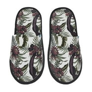 Oooh Geez Women's Cozy Fuzzy Slippers, Funny Animal House Shoes, Zebra ...