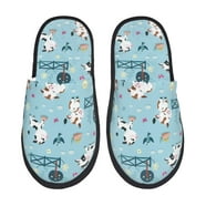 OoohGeez Womens Fuzzy Sherpa Slippers, Bob Ross TV, Funny Non Slip ...