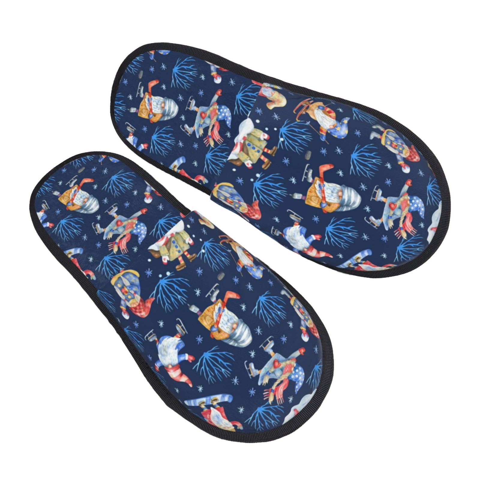 House Slippers for Women and Men Winter old man Playtime Comfy Fuzzy ...