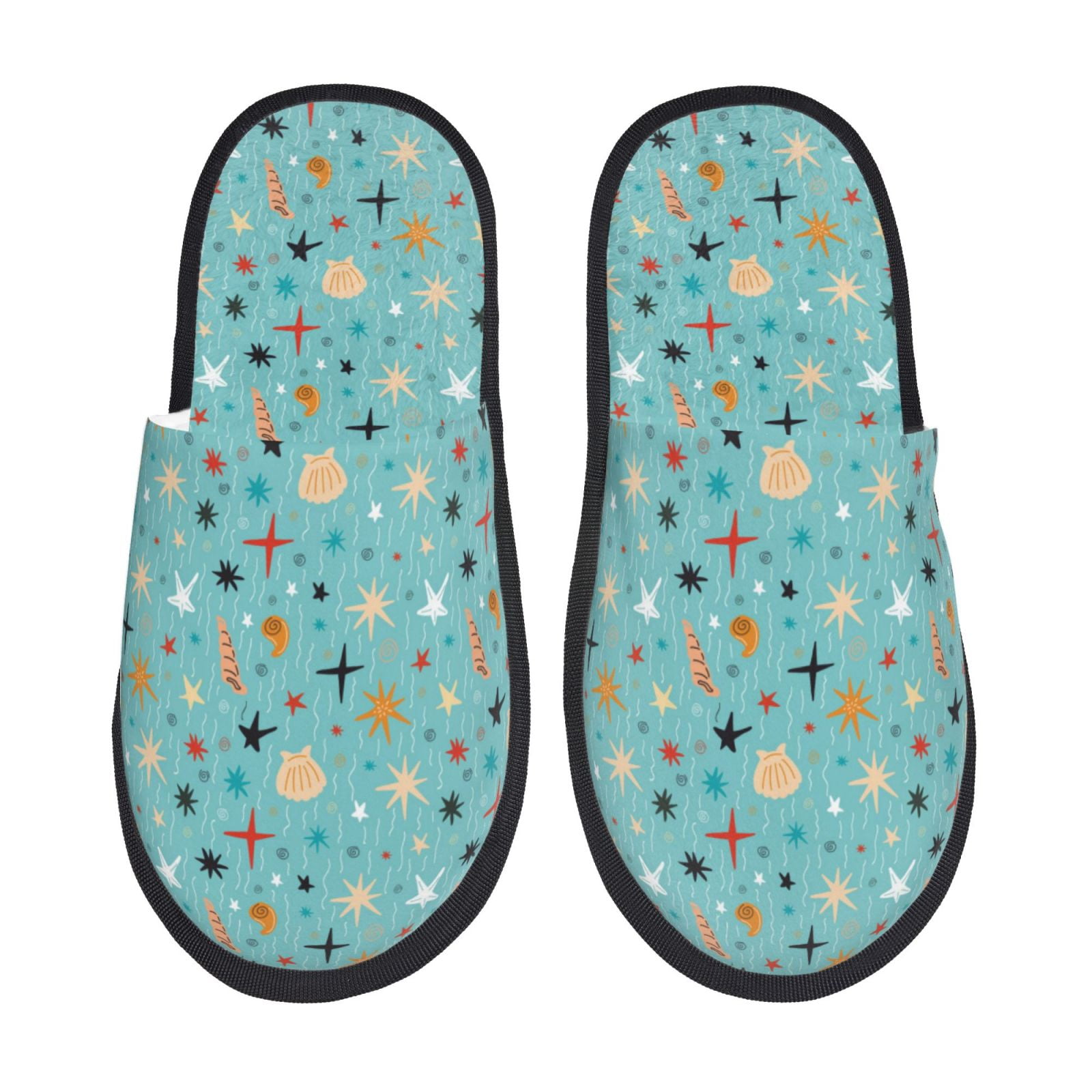 House Slippers for Women and Men summer shells corals starfish Comfy ...