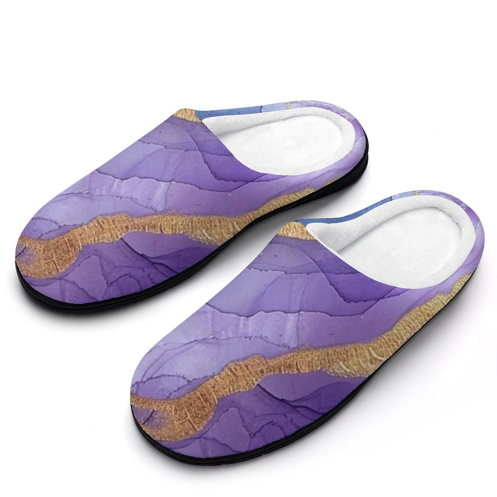 House Slippers for women Marble Warm Slippers 7-8（39-40) - Walmart.com