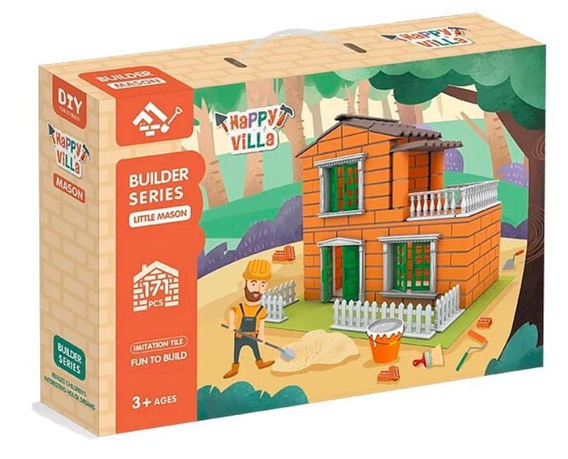 House Tile Roof and Brick Construction Set, 171 Building Blocks, STEM ...
