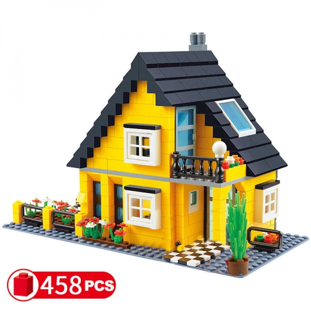 City house architecture Super Villa Cottage creative set model building ...