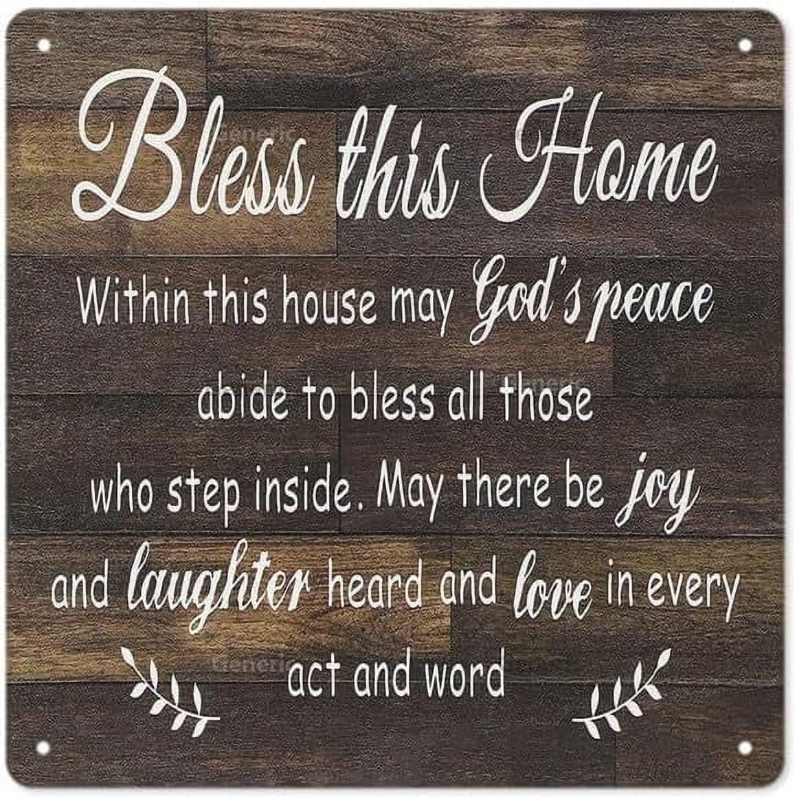 House Warming Gifts Bless this Home Wall Decor House Blessing Plaque ...