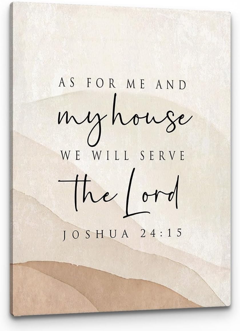 As For Me And My House We Will Serve The Lord Wall Art, Modern ...