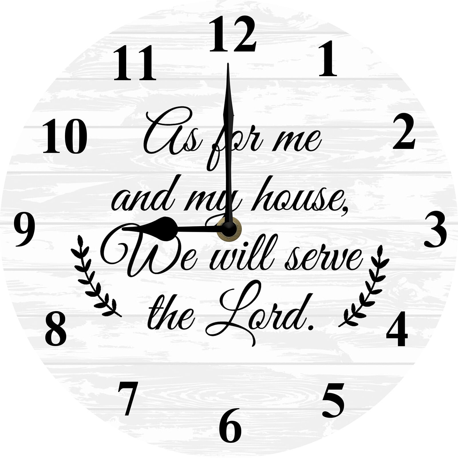 As for Me and My House We Will Serve The Lord Wall Clock, Christian ...