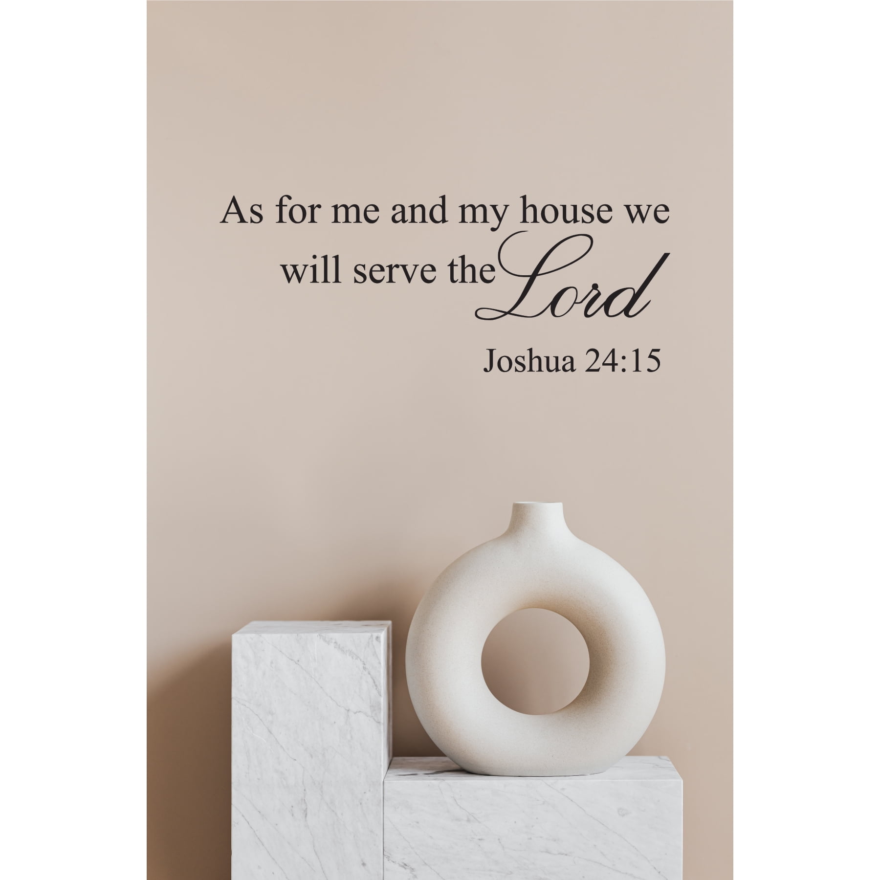 As for Me and My House We Will Serve the Lord Wall Decal Inspirational ...