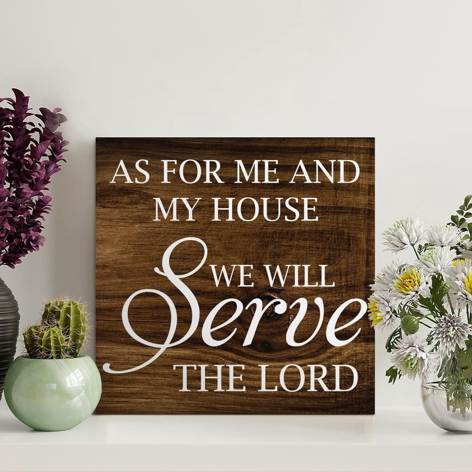 As For Me And My House We Will Serve The Lord Wood Signs Wooden Signs ...