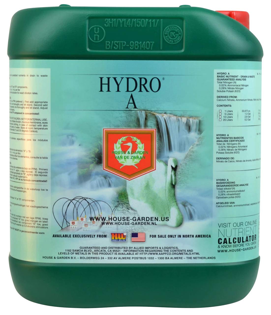 House and Garden Hydro A 5 Liter - Walmart.com
