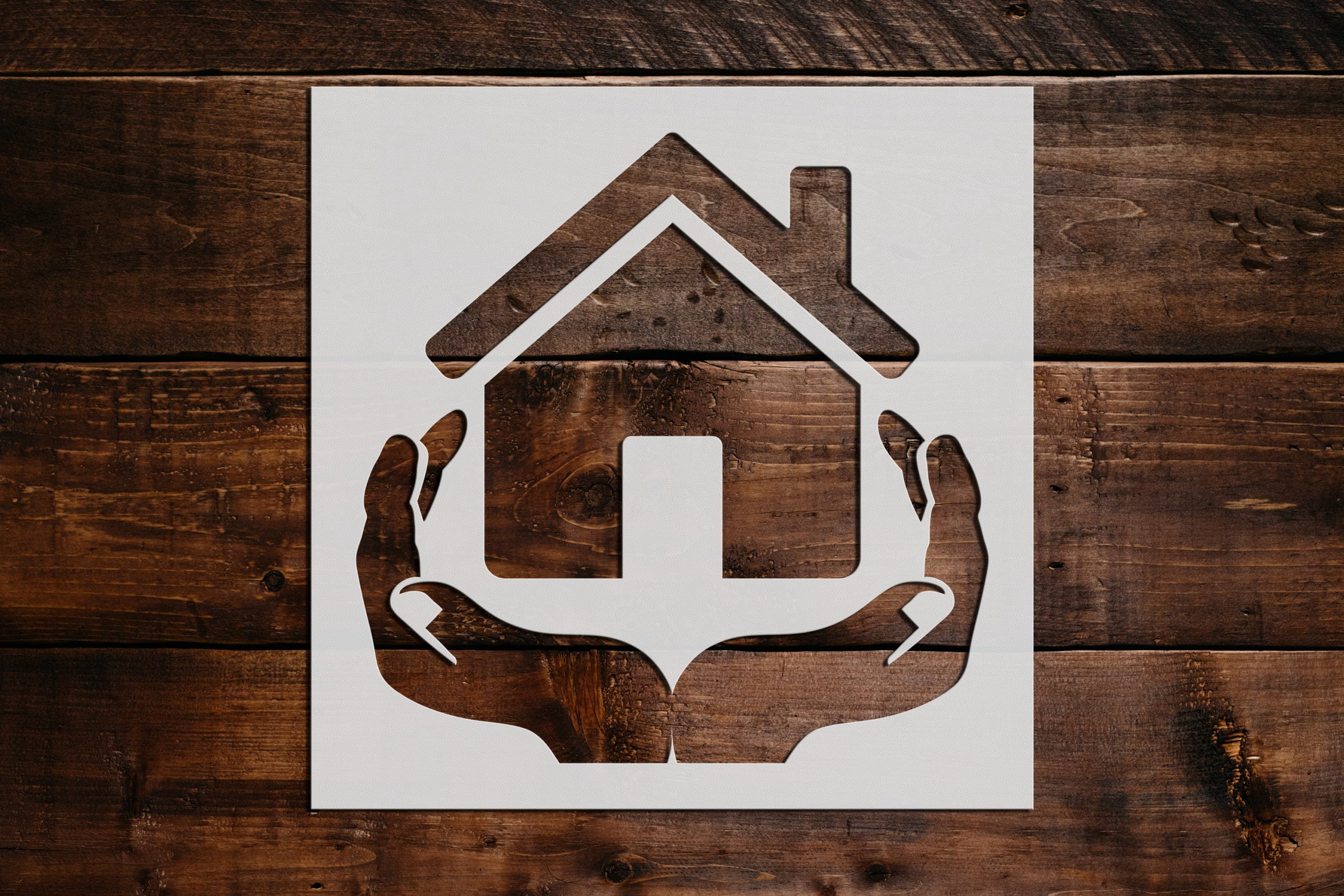 House in Good Hands Stencil - Art and Wall Stencil (6"x6") - Walmart.com