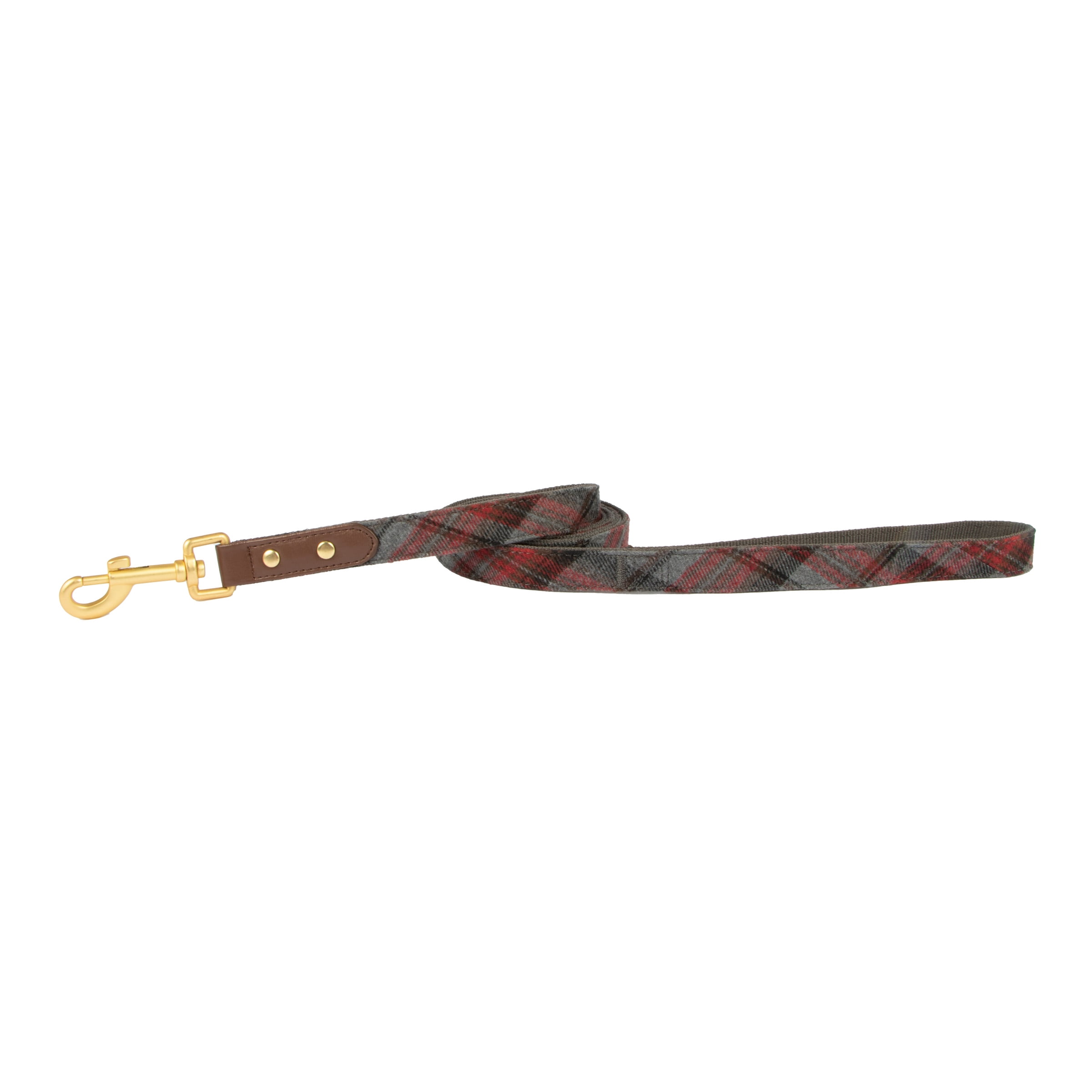 House of Barker, Plaid Overlay Dog Leash, Gray - Walmart.com