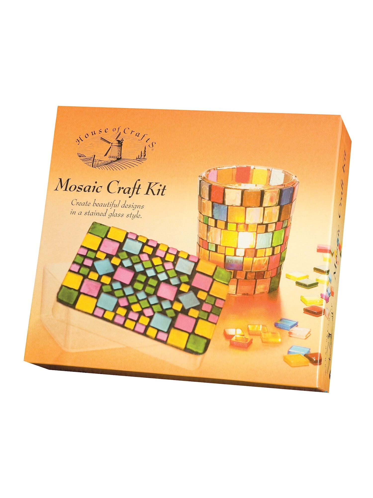 House of Crafts® Mosaic Votive & Trinket Craft Kit - Walmart.com