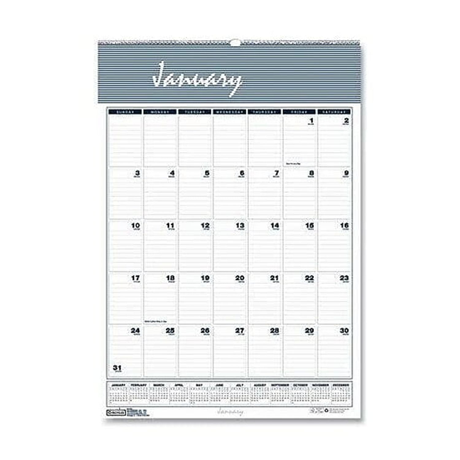 House of Doolittle Bar Harbor Wirebound Monthly Wall Calendar 12x17 ...