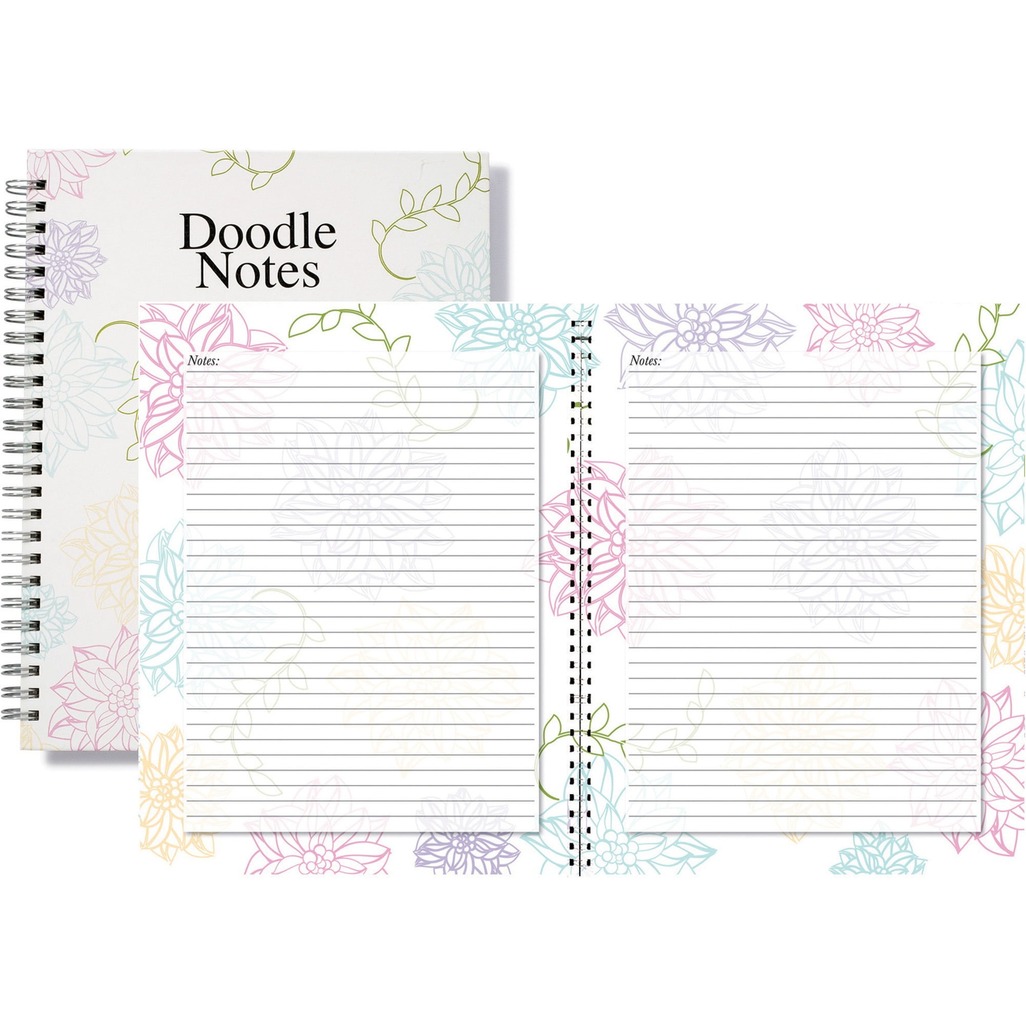 House of Doolittle, HOD78097, Whimsical Floral Doodle Notebook, 1 Each ...