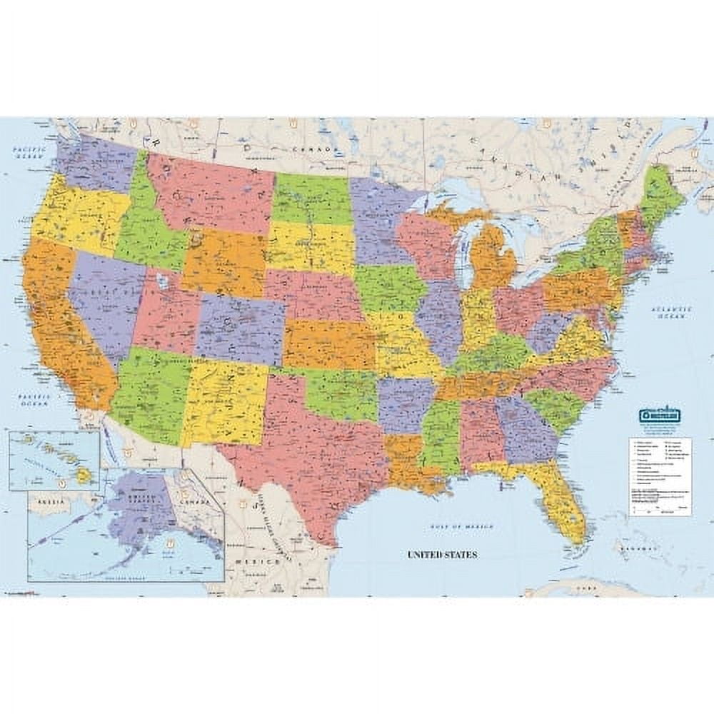 House of Doolittle Laminated Map - Walmart.com