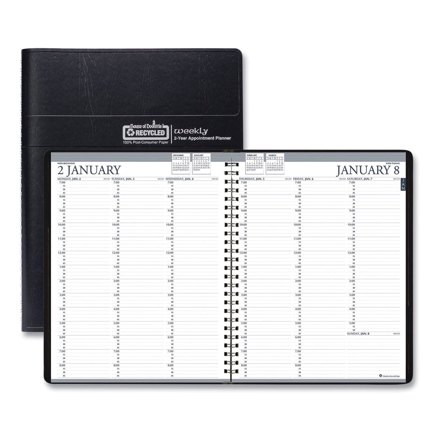 House of Doolittle Professional Weekly Planner, 24 Months, January ...