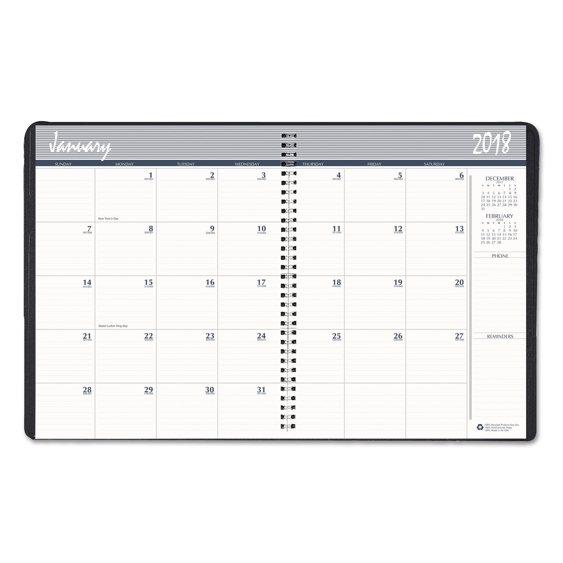 House of Doolittle Recycled Ruled Monthly Planner, 14-Month Dec.-Jan ...
