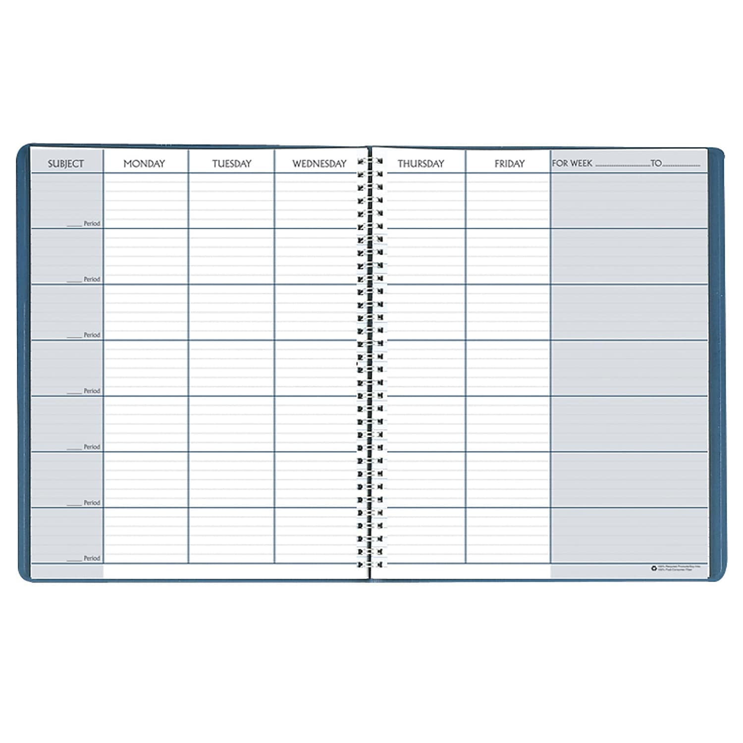 House of Doolittle Teachers Planner, Blue, 8-1/2" x 11", Pack of 2 ...