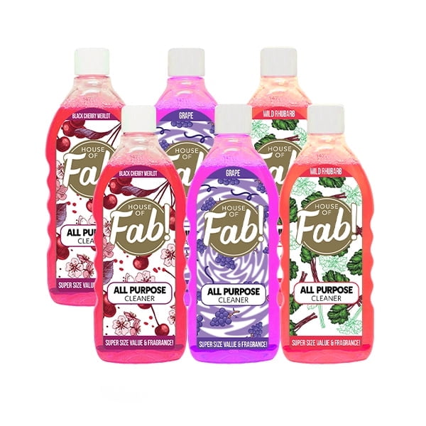 House of Fab All Purpose Cleaner Fruity 33.8 FL Oz 6 Pack - Walmart.com