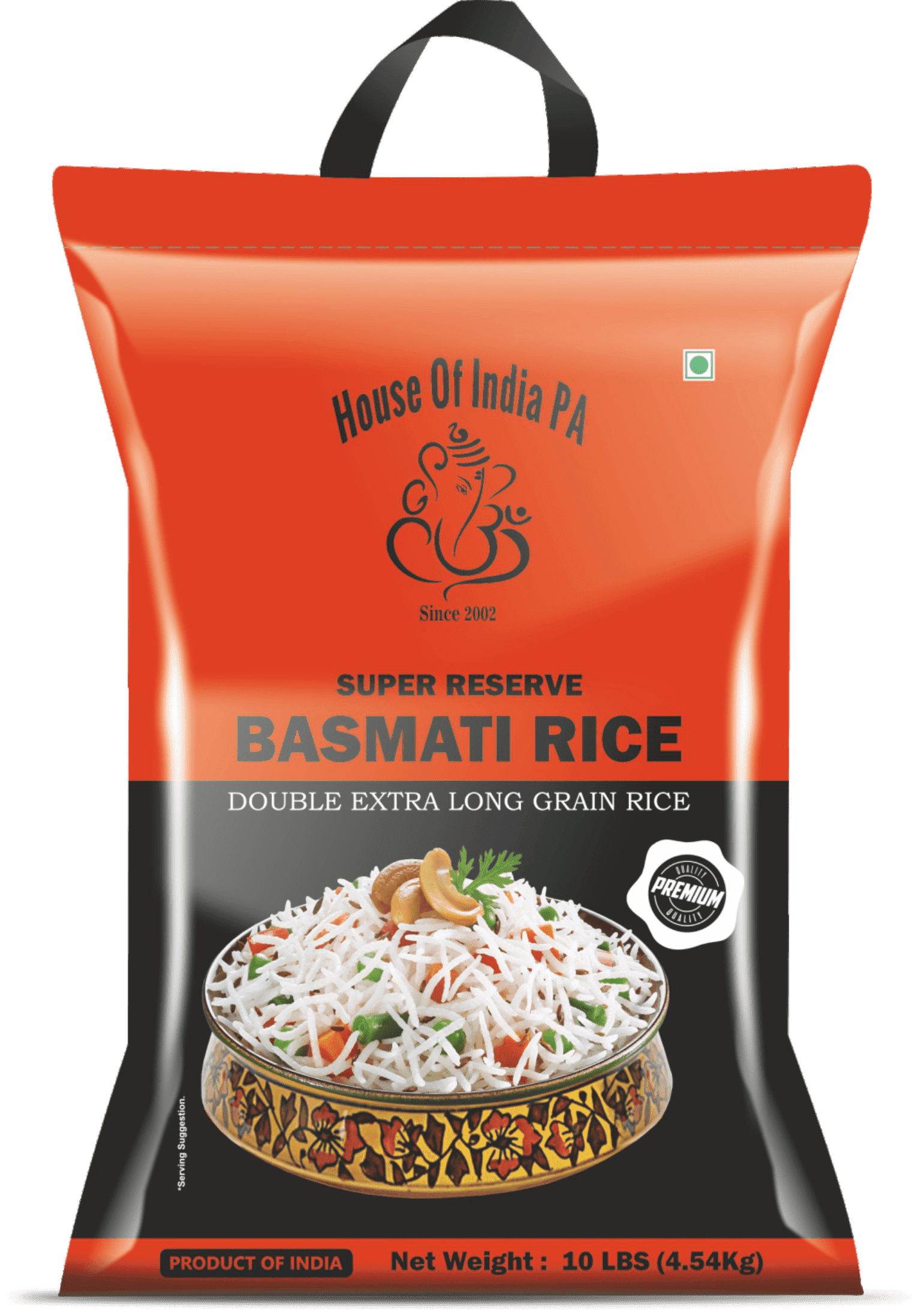 House of India PA Basmati Rice 10lb - Walmart.com
