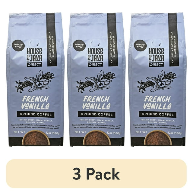 (3 pack) House of Java French Vanilla 12oz Ground - Walmart.com
