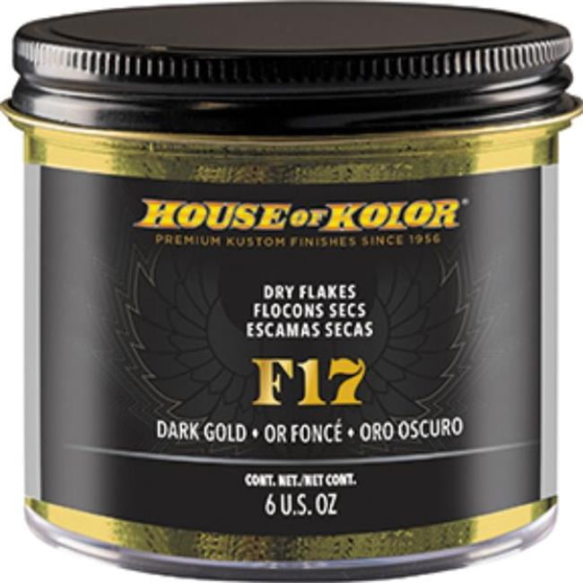 House of Kolor HOK-F17-C01 6 oz F-Series Dry Flake Paint, Dark Gold ...