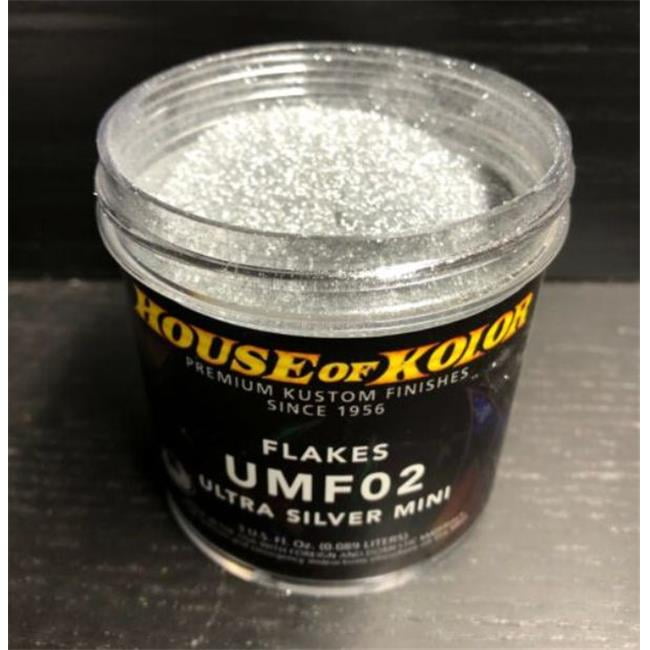 House of Kolor HOK-UMF02-C01 Mini Dry Flake Paint, Ultra Silver ...