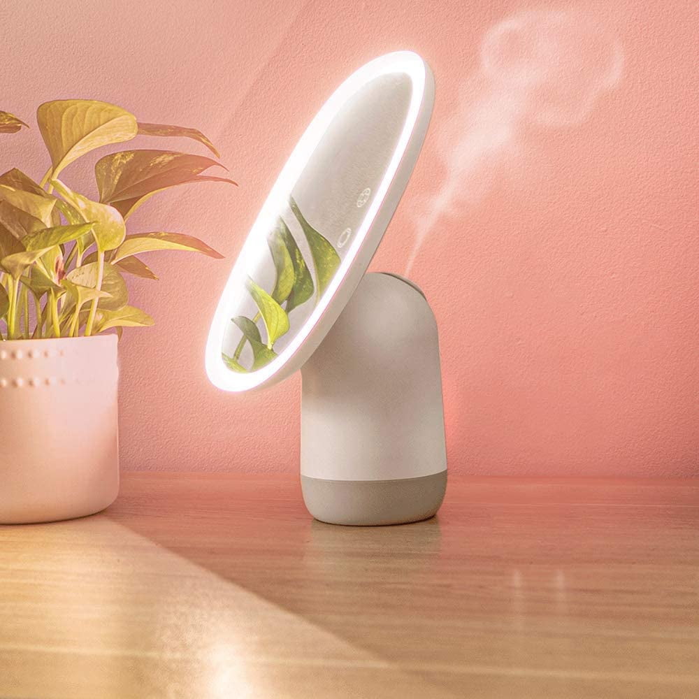 House of Living Art Makeup Vanity Mirror and Humidifier Combo with LED ...