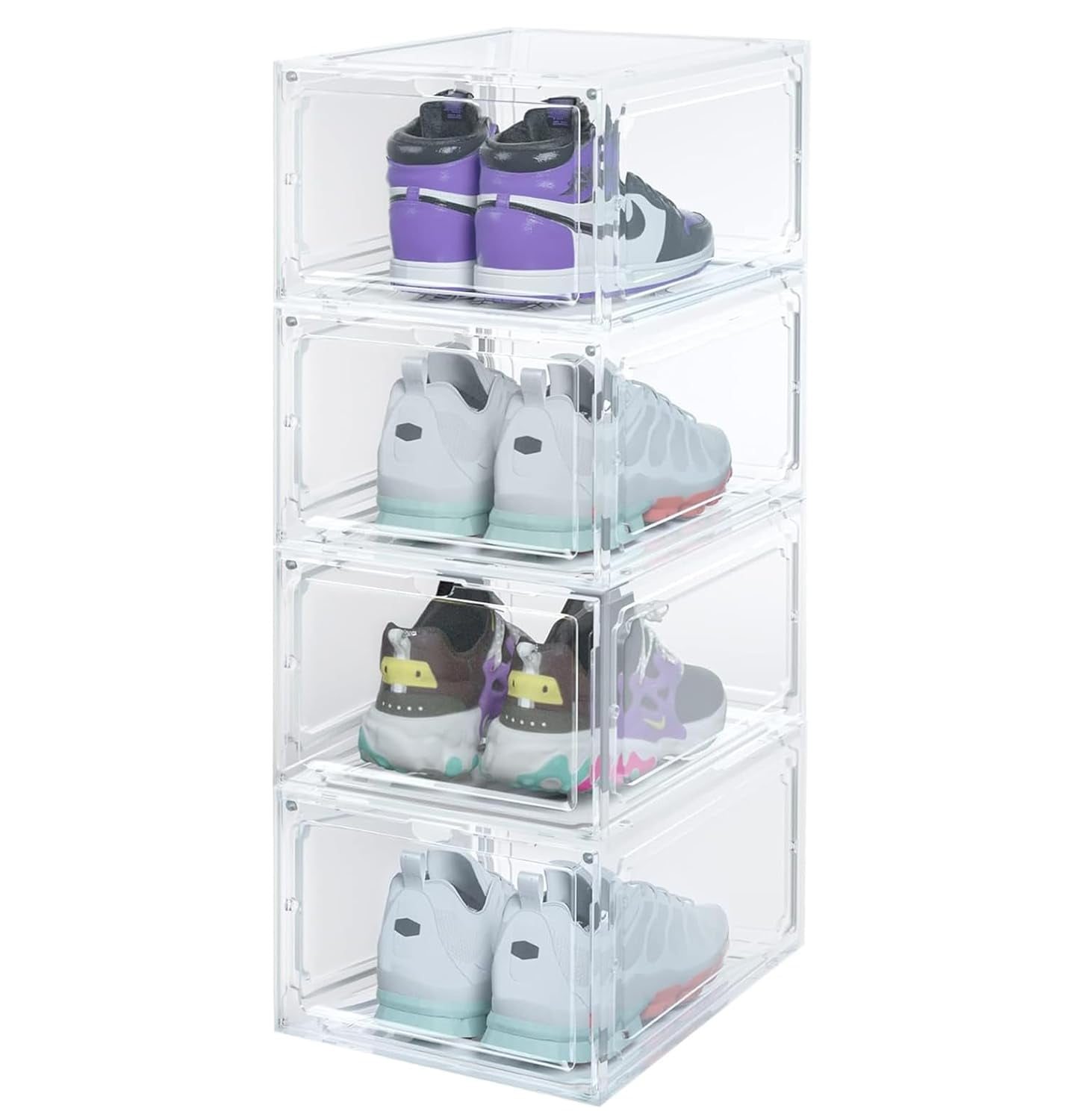 House of Quirk Shoe Organizer Shoe Storage Boxes Large Shoe Boxes with ...