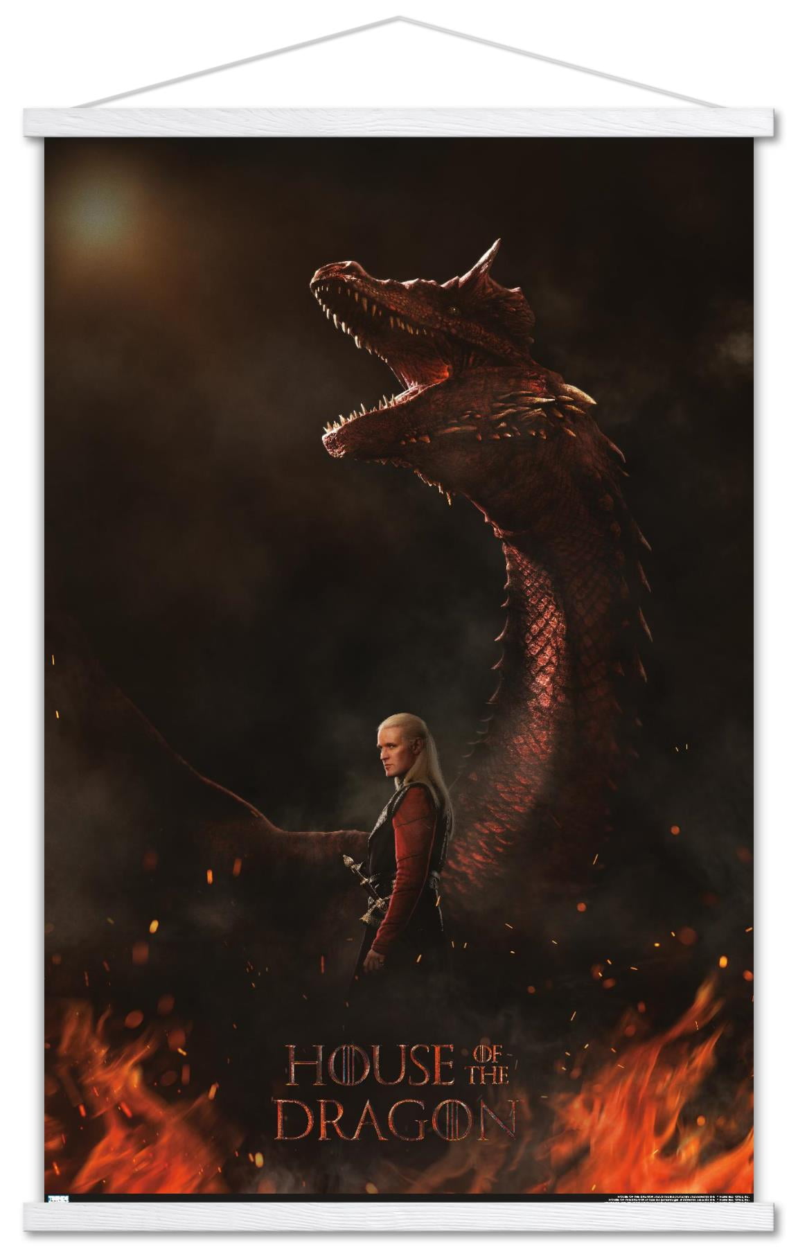House of the Dragon - Daemon Dragon One Sheet Wall Poster with Magnetic ...