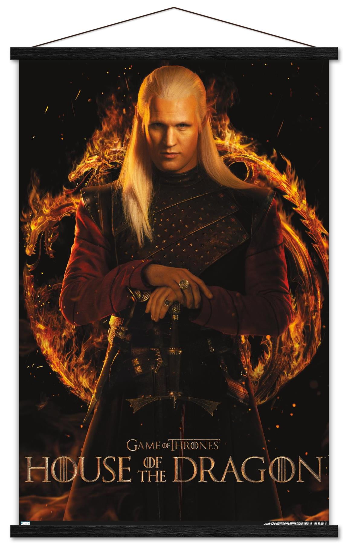 House of the Dragon - Daemon One Sheet Wall Poster with Magnetic Frame ...
