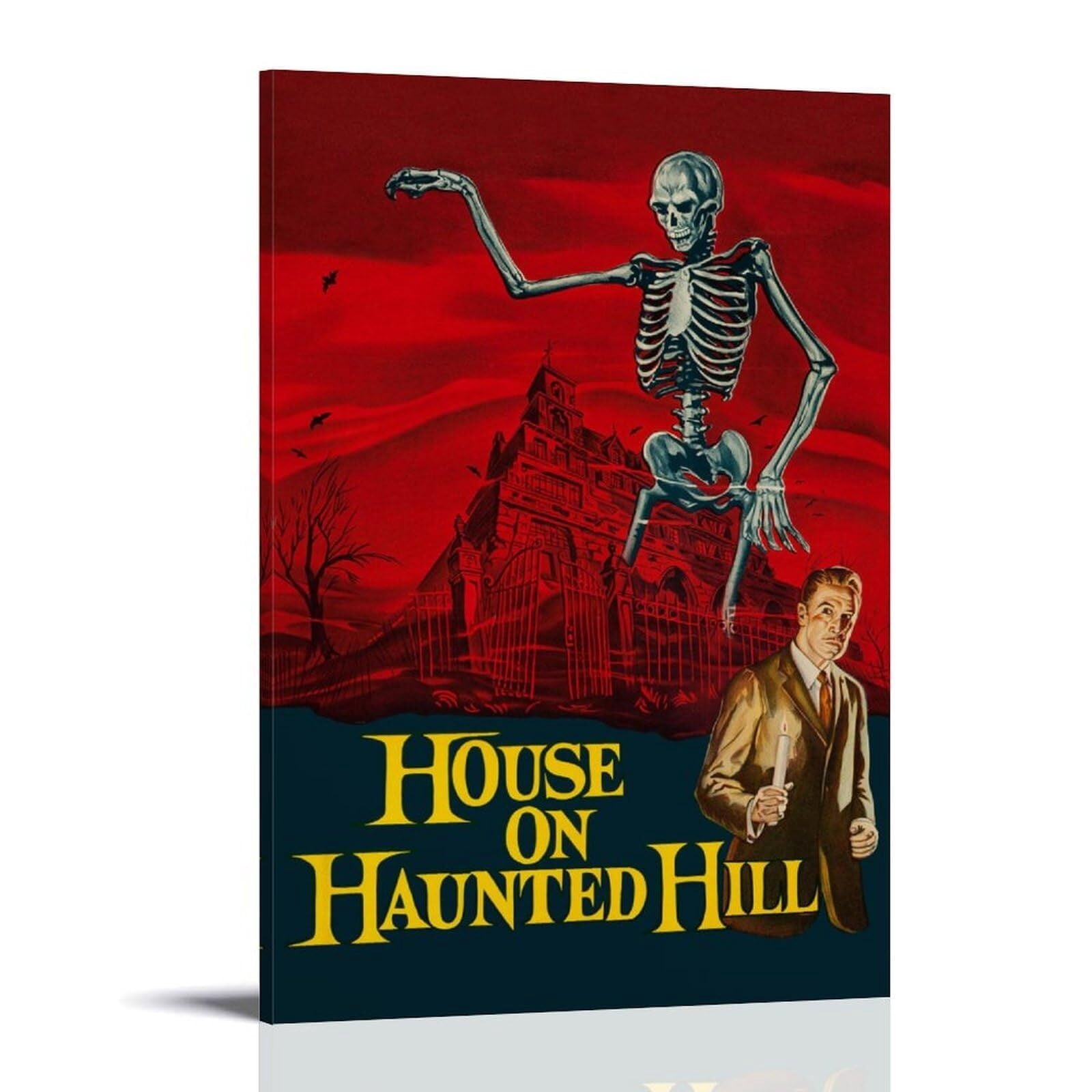 House on Haunted Hill Horror Movie Poster Canvas Painting Canvas ...