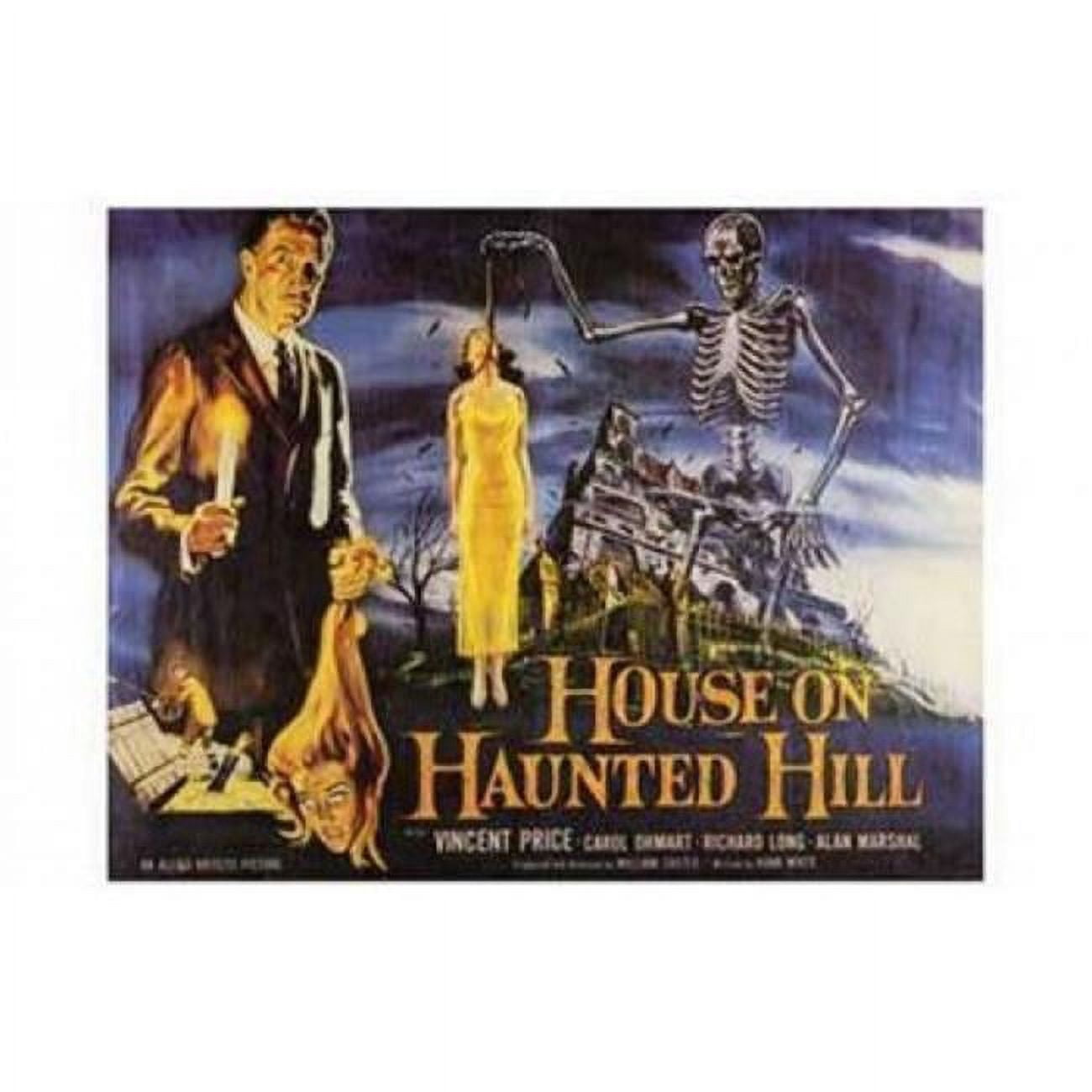 House on Haunted Hill Movie Poster - 17 x 11 in. - Walmart.com