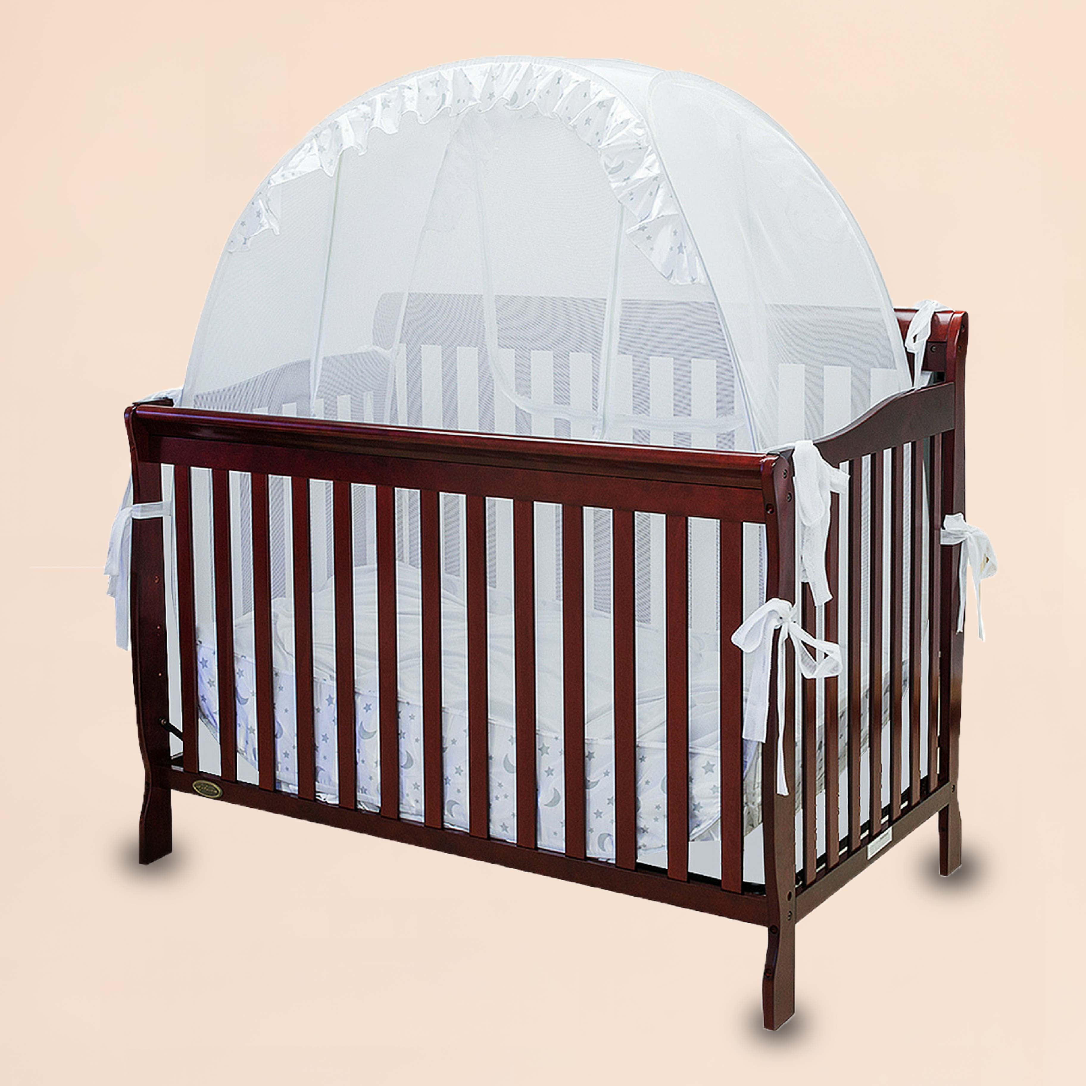 "Houseables Baby Crib Canopy Net, 48"" X 26"" X 57"", White Mesh ...