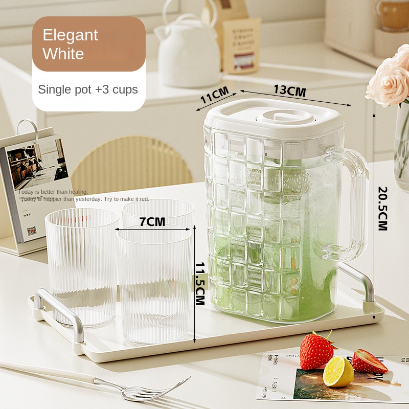 Household 2-liter large-capacity cold water jug, tea-making bucket ...