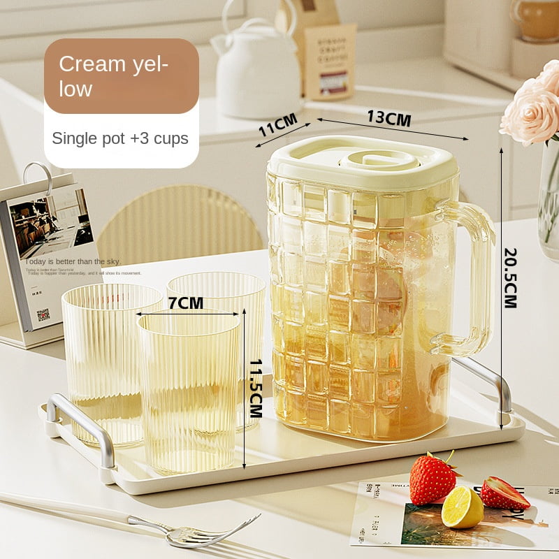 Household 2-liter large-capacity cold water jug, tea-making bucket ...