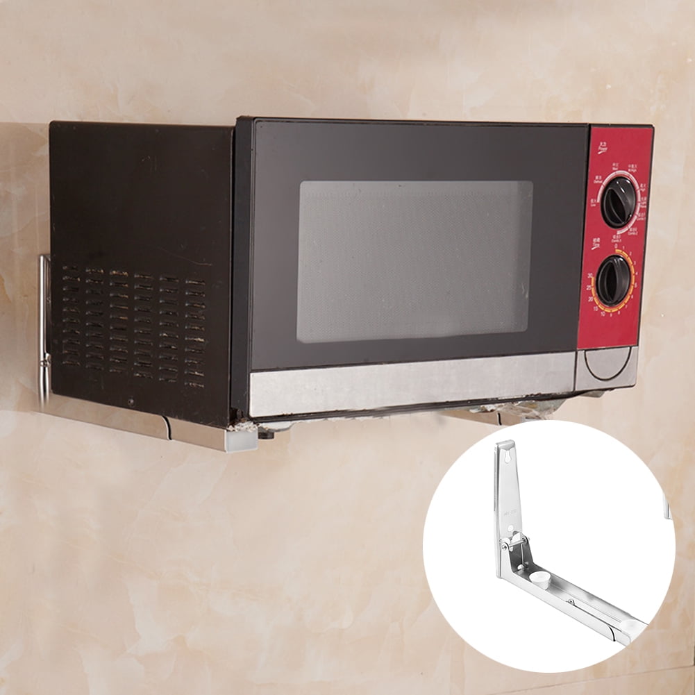 Household 304 Stainless Steel Folding Telescopic Microwave Oven Wall ...