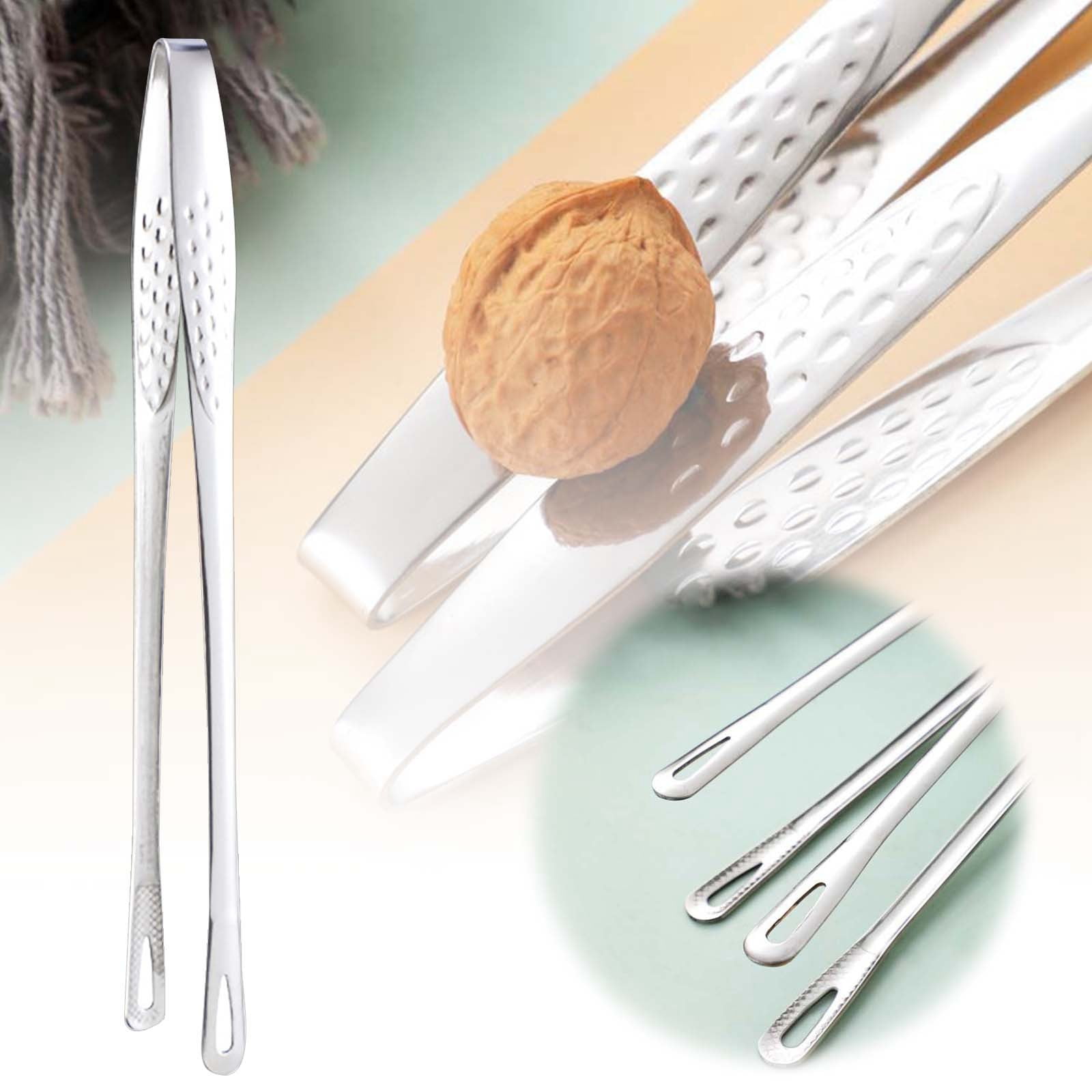 Household 304 Stainless Steel Food Clips Korean Barbecue Fruit Barbecue ...