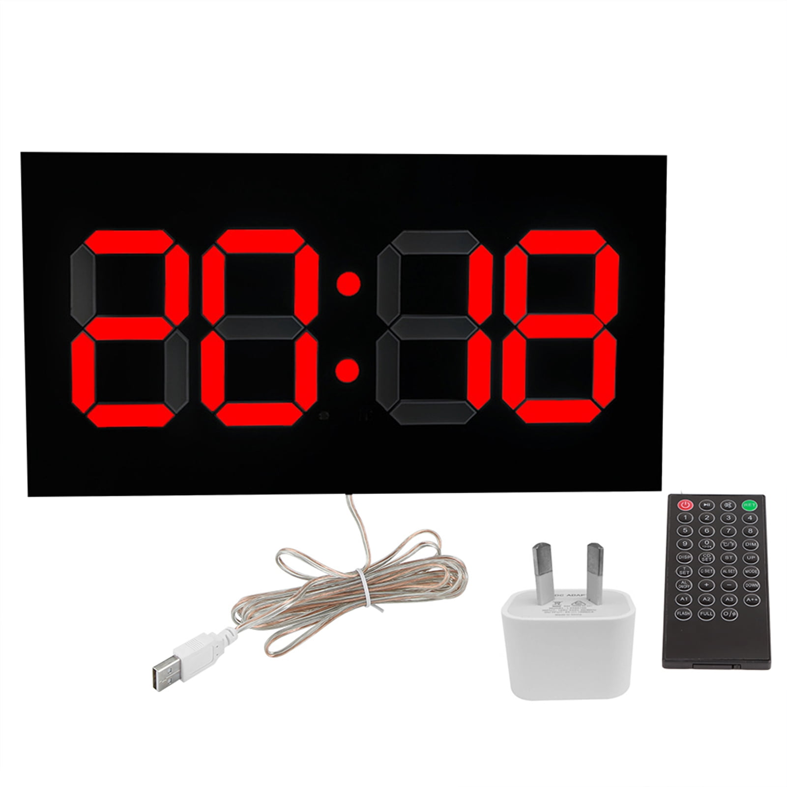 Household Acrylic Digital 3D Clock Remote Control Perpetual Calendar ...