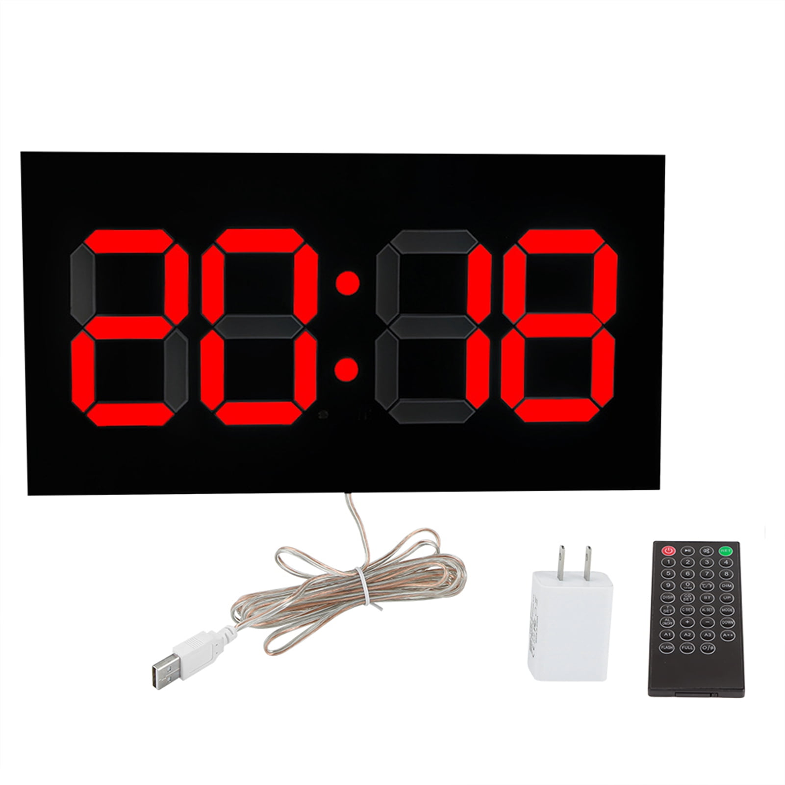 Household Acrylic Digital 3D Clock Remote Control Perpetual Calendar ...