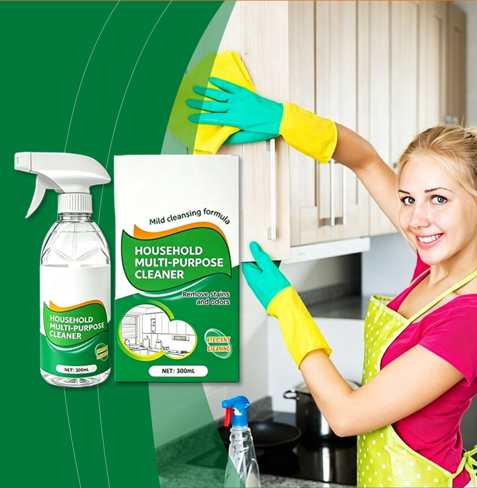 Household All-Purpose Cleaner 10oz, Mild Formula Multi-Surface Cleaning ...