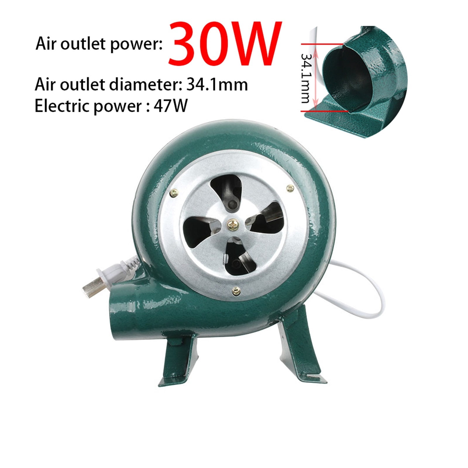 Household Blower Iron Barbecue Blower Small Centrifugal Blower 30W 40W ...