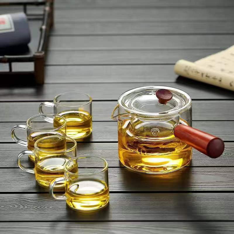 Household Borosilicate Glass Tea Maker Intuition Tea Brewing Pot Living ...