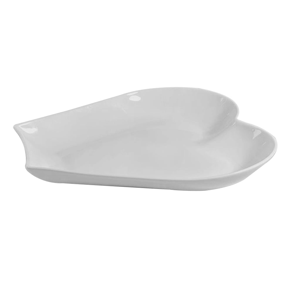 Household Ceramic Plates Food Tray Ceramic Tableware Heart Shaped ...