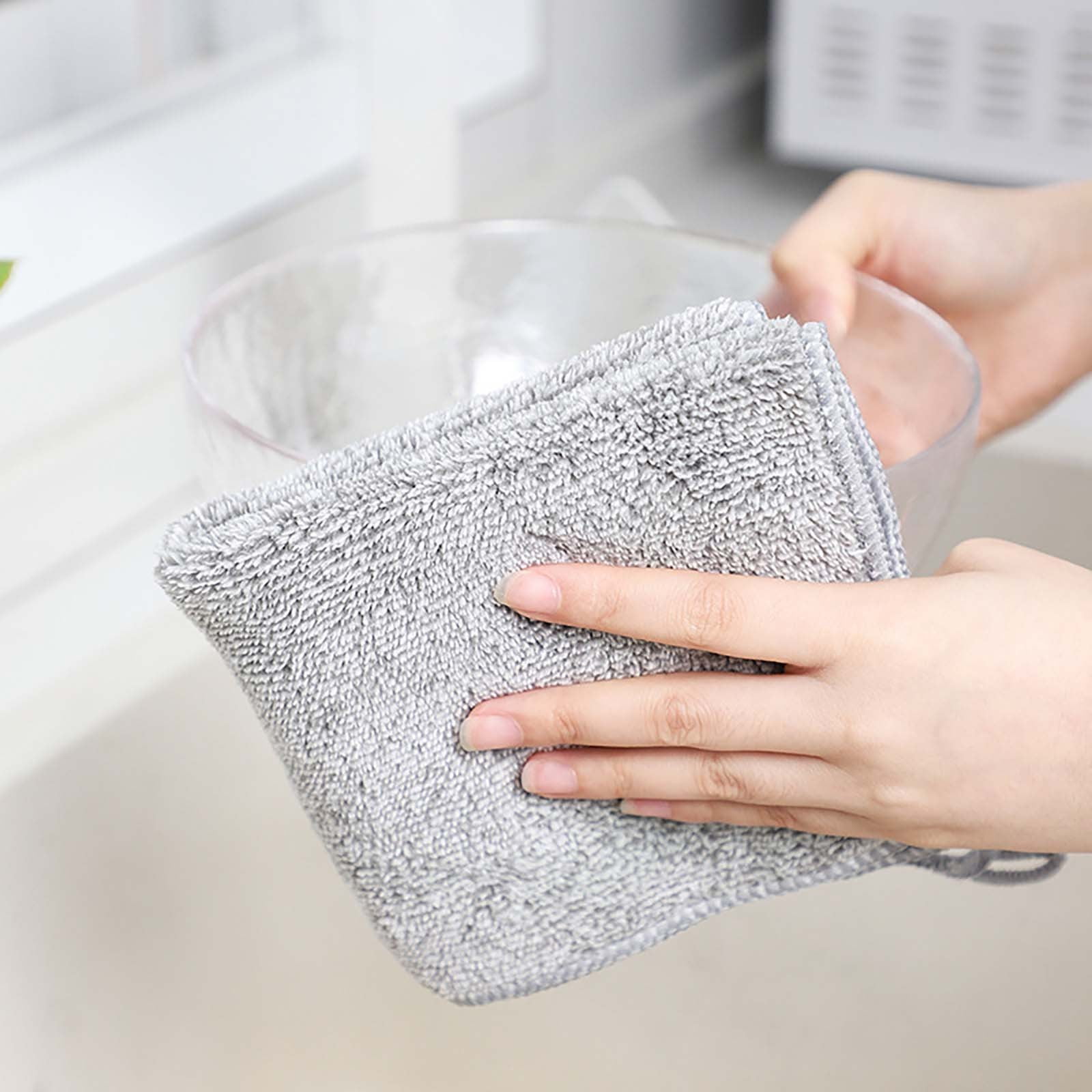 Household Cleaning Japanese Style Fiber Dishcloth, Non Stick Oil Easy ...