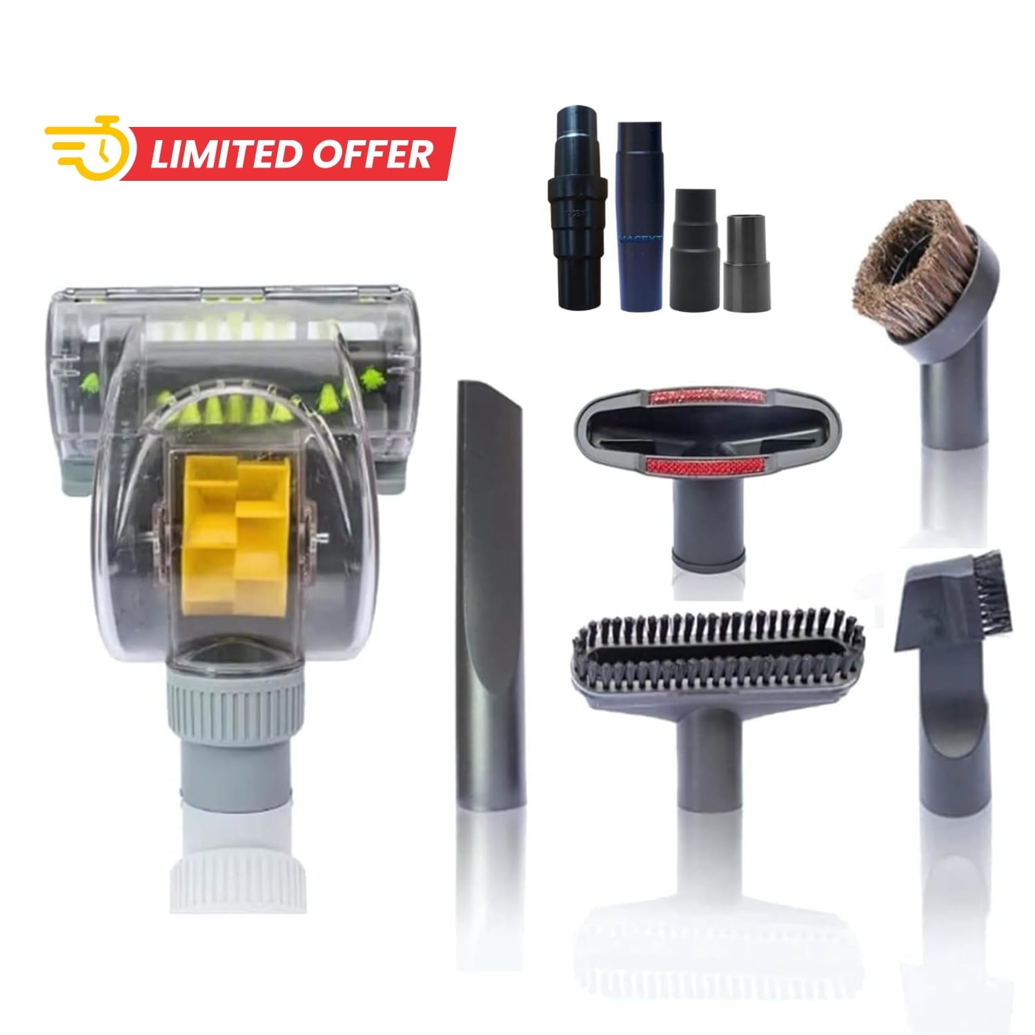 Household Cleaning Kit Vacuum Cleaner Accessories & Air Driven Pet ...