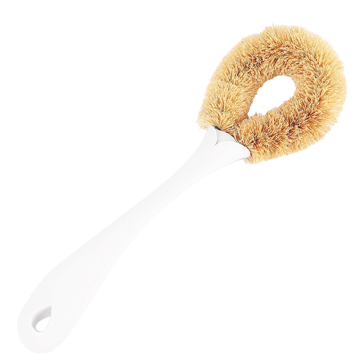 Household Coconut Fibre Pot Brush Long Handle Scrub Brush Kitchen ...