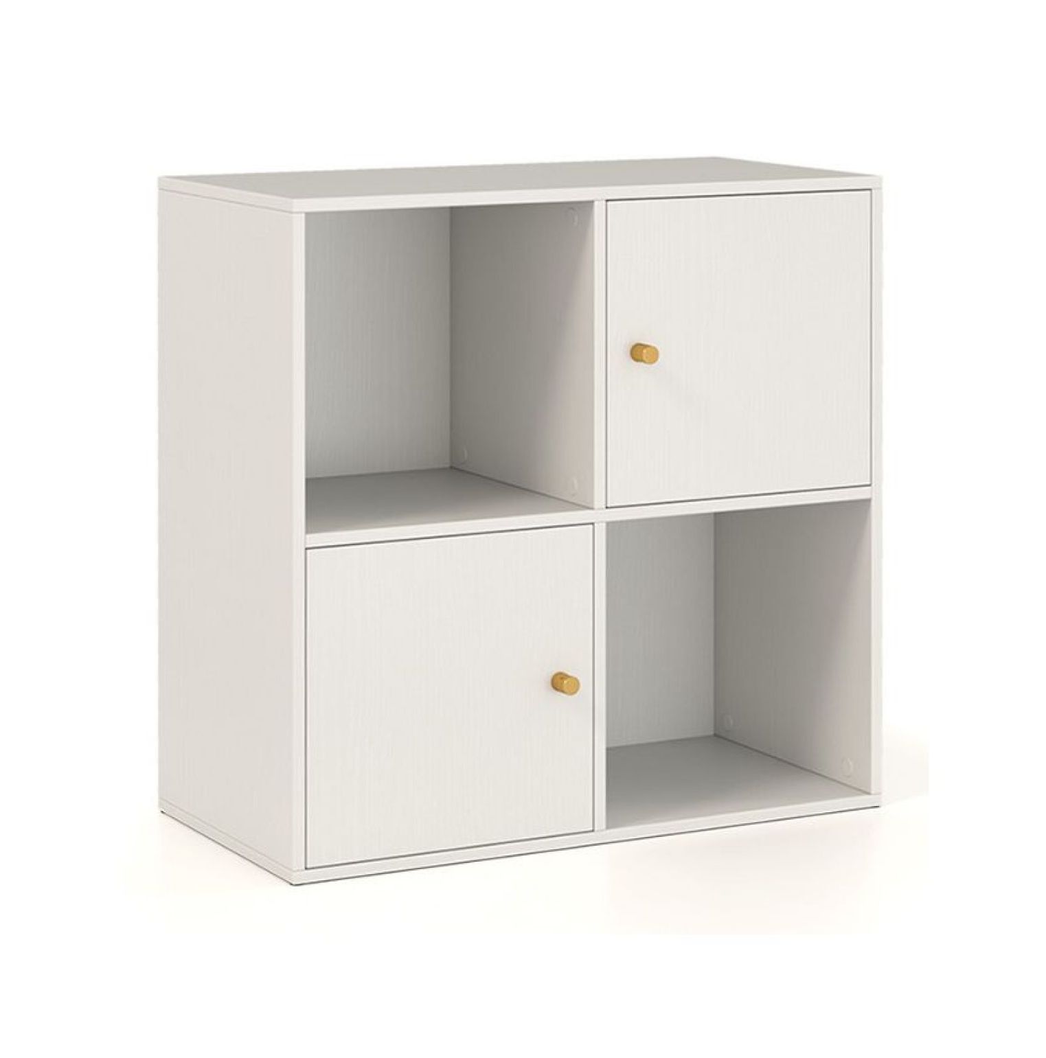 Household Decor 3-Tier Bookcase with Cabinets - Walmart.com